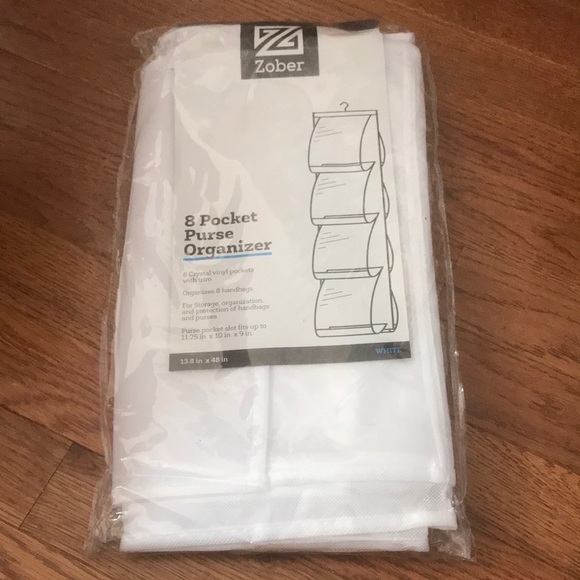 Zober | Storage & Organization | Zober White 8 Pocket Purse Organizer ...